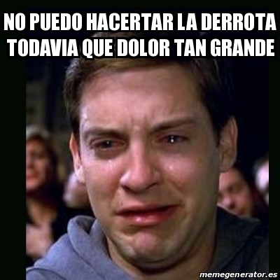 Meme crying peter parker - no puedo hacertar la derrota todavia que ...