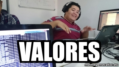 Meme Personalizado - VALORES - 24611876