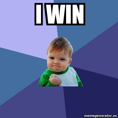 Meme Bebe Exitoso - I win - 24628103