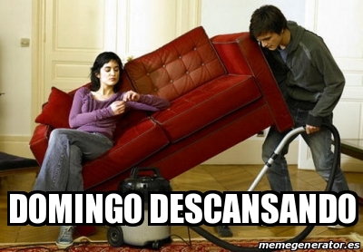Meme Personalizado - Domingo descansando - 24634787