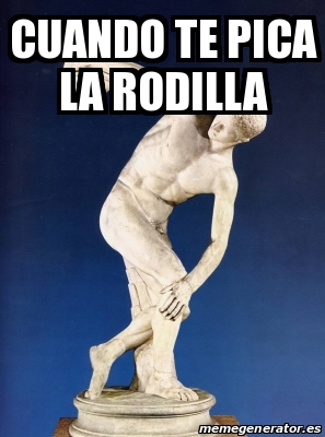 Meme Personalizado - cuando te pica la rodilla - 24651701