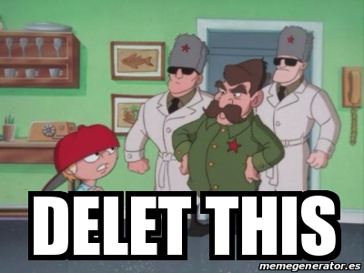 Meme Personalizado - delet this - 24656334