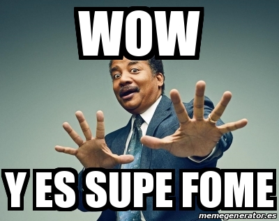 Meme Personalizado - wow y es supe fome - 24806723