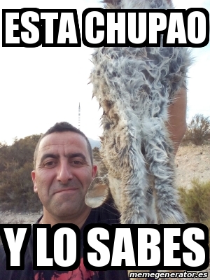 Meme Personalizado - esta chupao y lo sabes - 24925153