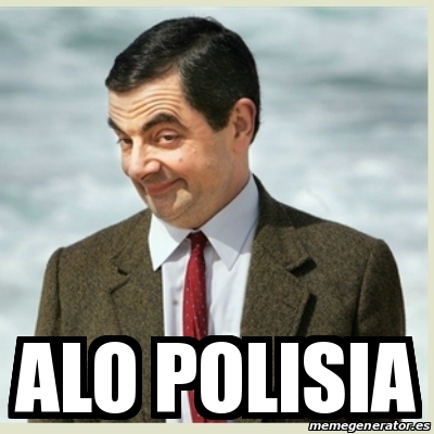 Meme Mr Bean - alo polisia - 24937116
