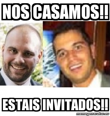 Meme Personalizado - nos casamos!! estais invitados!! - 24954000
