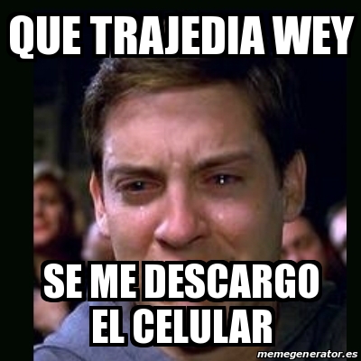 Meme crying peter parker - que trajedia wey se me descargo el celular ...