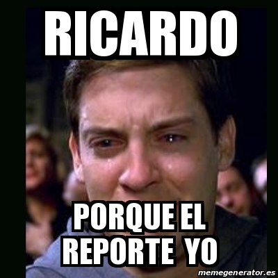 Meme crying peter parker - Ricardo Porque El reporte yo - 25104355