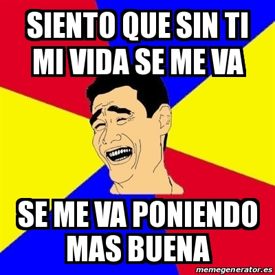 Meme Yao Ming - Siento que sin ti mi vida se me va Se me va poniendo ...
