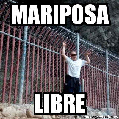 Meme Personalizado - mariposa libre - 25183233
