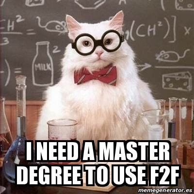 Meme Chemistry Cat - I need a master degree to use f2f - 25243741