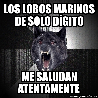Meme Insanity Wolf - Los lobos marinos de solo dÃ­gito Me saludan ...