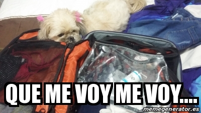 Meme Personalizado - QUE ME VOY ME VOY.... - 25318052