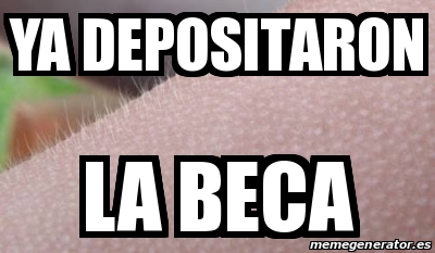 Meme Personalizado - Ya depositaron la beca - 25443153