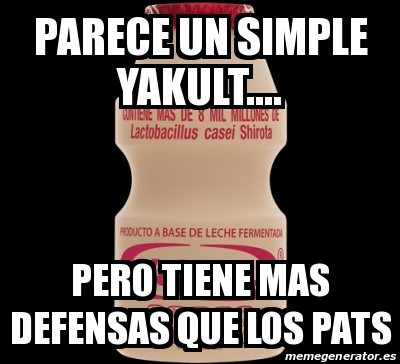 Meme Personalizado - Parece un simple yakult.... pero tiene mas ...