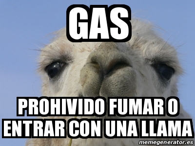 Meme Personalizado - GAS Prohivido fumar o entrar con una llama - 25535486