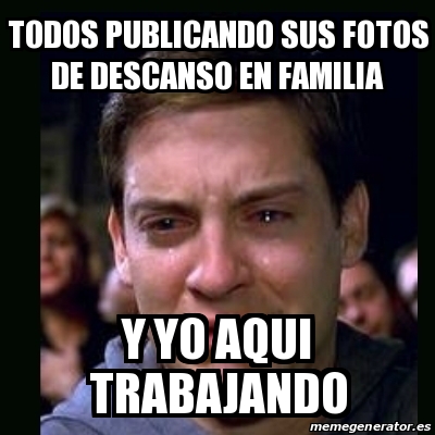 Meme crying peter parker - Todos publicando sus fotos de descanso en ...