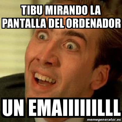 Meme No me digas - Tibu mirando la pantalla del ordenador Un ...