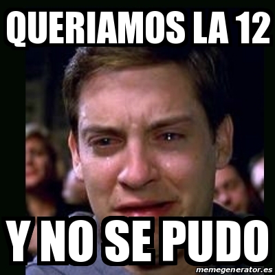 Meme crying peter parker - QUERIAMOS LA 12 Y NO SE PUDO - 25900638