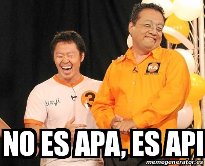 Meme Personalizado - no es apa, es api - 25923492