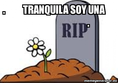 Meme Personalizado - . tranquila SOY UNA . - 26169793