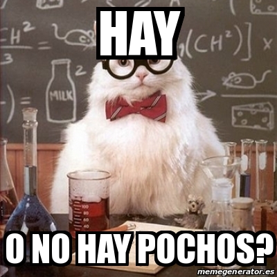 Meme Chemistry Cat - HAY o no hay pochos? - 26258143