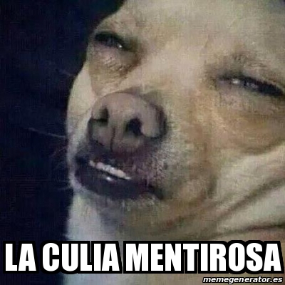 Meme Personalizado - la culia mentirosa - 26498331