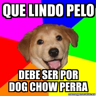 Meme Advice Dog - QUE LINDO PELO DEBE SER POR DOG CHOW PERRA - 26066100