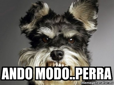 Meme Personalizado - Ando modo..perra - 26072189