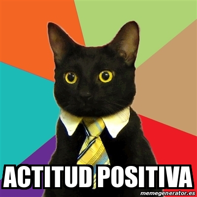 Meme Business Cat - actitud positiva - 27170672