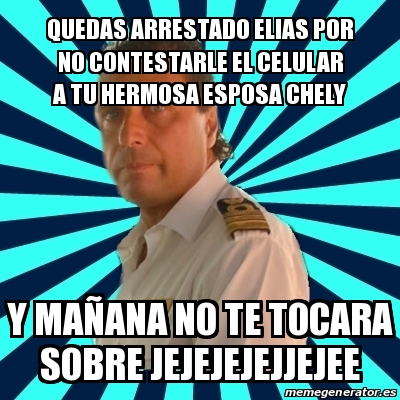 Meme Francesco Schettino - quedas arrestado elias por no contestarle el ...