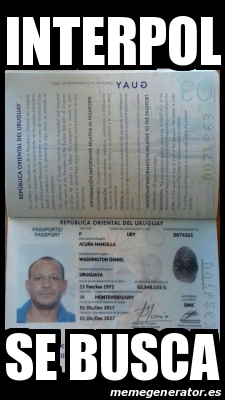 Meme Personalizado - Interpol Se busca - 28228921