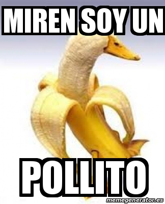 Meme Personalizado - miren soy un pollito - 28322861