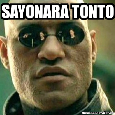 Meme What If I Told You - Sayonara tonto - 28054046