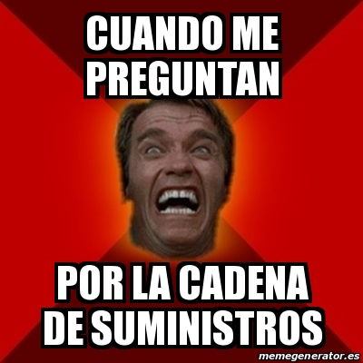 Meme Arnold - Cuando me preguntan Por la cadena de suministros - 28510847