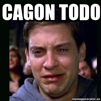 Meme crying peter parker - CAGON TODO - 28612174