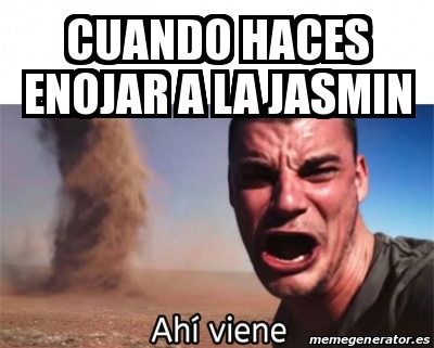Meme Personalizado - Cuando Haces Enojar A La jasmin - 28630687