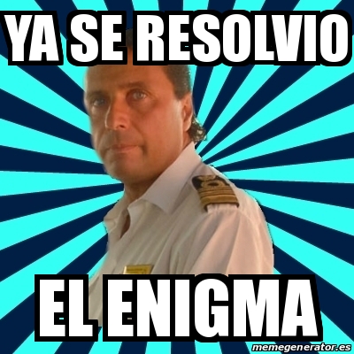 Meme Francesco Schettino - ya se resolvio el enigma - 28639262
