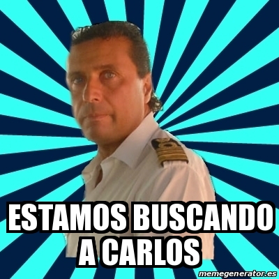 Meme Francesco Schettino - estamos buscando a carlos - 28734880