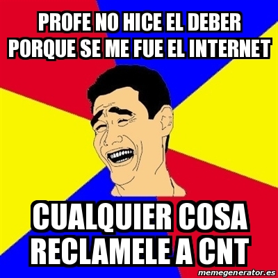 Meme Yao Ming - profe no hice el deber porque se me fue el internet ...