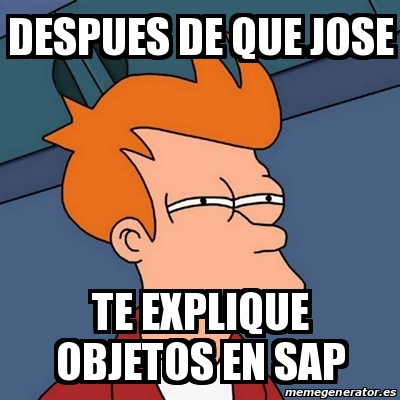 Meme Futurama Fry - DESPUES DE QUE JOSE TE EXPLIQUE OBJETOS EN SAP ...