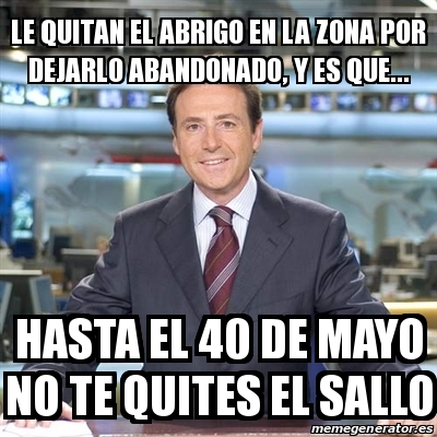 Meme Matias Prats - le quitan el abrigo en la zona por dejarlo ...