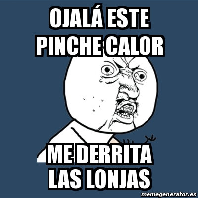 Meme Y U No - OjalÃ¡ este pinche calor me derrita las lonjas - 29416707