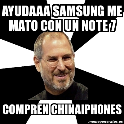 Meme Steve Jobs - AYUDAAA SAMSUNG ME MATO CON UN NOTE 7 COMPREN ...