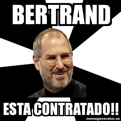 Meme Steve Jobs - bertrand esta contratado!! - 29594598