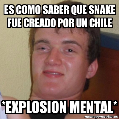 Meme Stoner Stanley - es como saber que snake fue creado por un chile ...