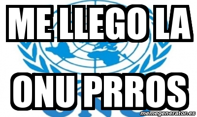 Meme Personalizado - Me llego la onu prros - 29713864