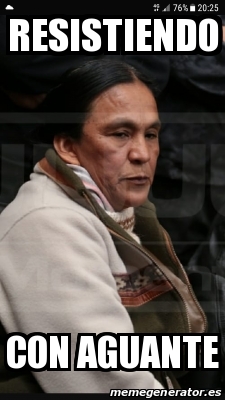 Meme Personalizado - Resistiendo Con aguante - 29755344