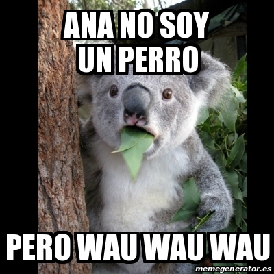 Meme Koala - Ana no soy un perro Pero wau wau wau - 29787259