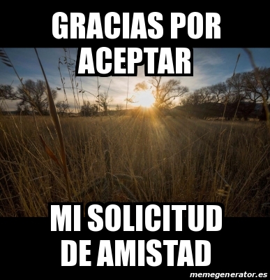 Meme Personalizado - gracias por aceptar mi solicitud de amistad - 29788132